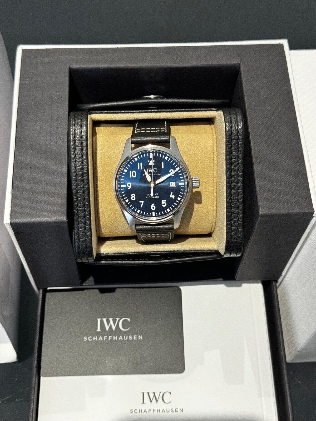 IWC Pilots Watch MK XX IW328203 Blue Dial. 2024 Brand New Full Set. RR ...
